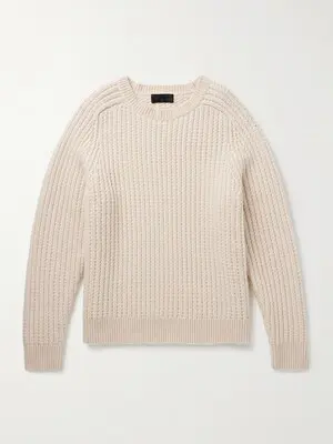 NILI LOTAN Demitry Open-knit Sweater - Neutrals
