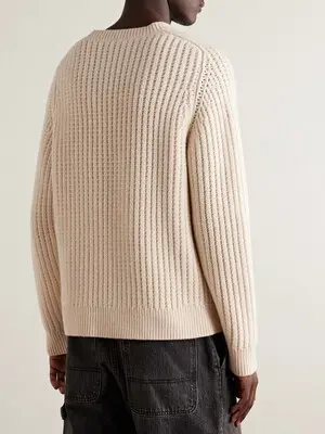 NILI LOTAN Demitry Open-knit Sweater - Neutrals