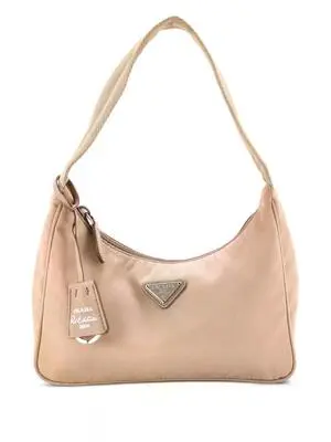 Prada Re-edition 2000 Tessuto Mini Hobo Bag - Neutrals