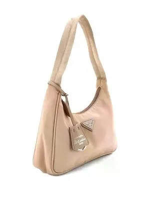 Prada Re-edition 2000 Tessuto Mini Hobo Bag - Neutrals
