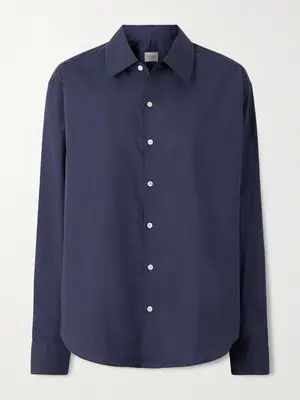 Comme Si Cotton-poplin Shirt - Blue