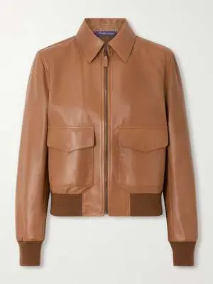 Ralph Lauren Sullivan Leather Jacket - Tan