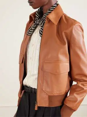 Ralph Lauren Sullivan Leather Jacket - Tan