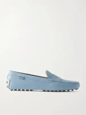 TOD'S Gommino Leather Loafers - Blue