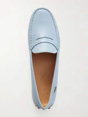 TOD'S Gommino Leather Loafers - Blue