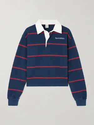 Sporty & Rich Striped Performance Tops For Women