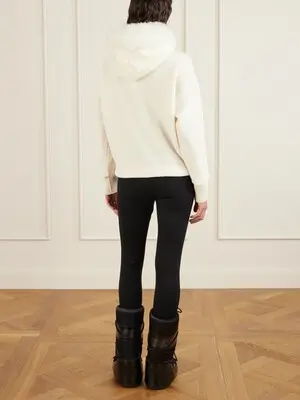 Sease Shearling-trimmed Wool Hoodie