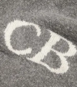 COLE BUXTON Wool-blend Logo Sweater - Grey