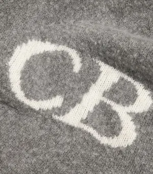 COLE BUXTON Wool-blend Logo Sweater - Grey