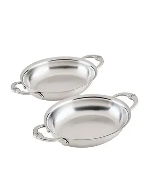 HESTAN Stainless Steel Oval Au Gratin Dish - Silver
