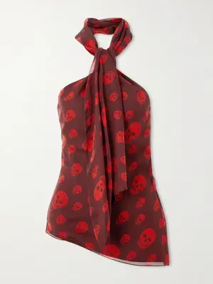 Alexander Mcqueen Tie Detailed Blouses