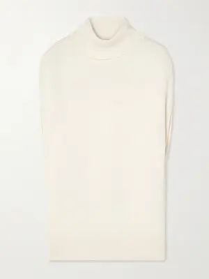 TOTEME Oversized Knitted Wool Turtleneck Tank
