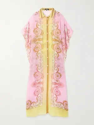 Versace Printed Georgette Kaftan
