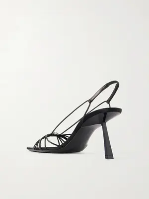 Saint Laurent Jerry Logo-embellished Slingback Sandals