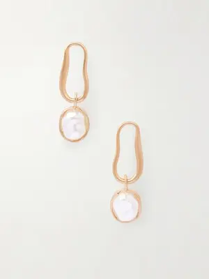 Cult Gaia Vera Faux Pearl Earrings - Gold