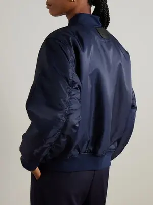 ANINE BING Leon Padded Shell Bomber Jacket - Blue