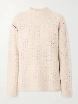 THE ELDER STATESMAN Glacier Open-knit Cashmere Sweater