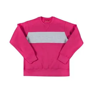 Supreme Zig Zag Stitch Panel Crewneck