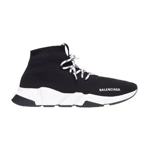 Balenciaga Speed Trainer Lace-up Sneakers - Black