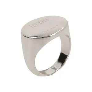 MAISON MARGIELA Numeric Oval Ring - Silver