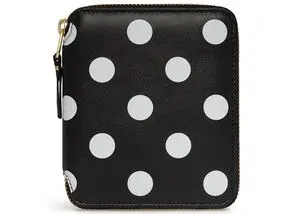 Comme Des Garçons Sa2100pd Wallet Polka Dots - Black