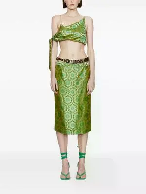 Christopher Esber Printed Tie Top