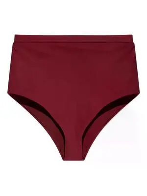 JIL SANDER Logo High-Waisted Bikini Bottom Red