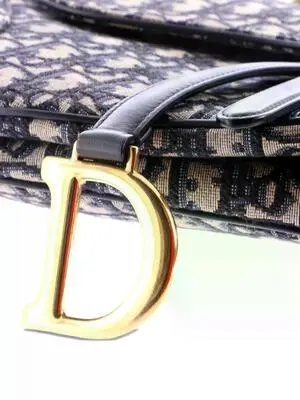 Dior Saddle Handbag Oblique Canvas Medium - Blue
