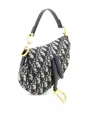 Dior Saddle Handbag Oblique Canvas Mini Shoulder Bag - Blue