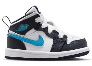 JORDAN 1 Mid Sneakers - Obsidian/white/dark Powder Blue
