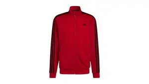 Adidas Essentials Warm 3-stripes Track Jacket - Scarelet Red Black