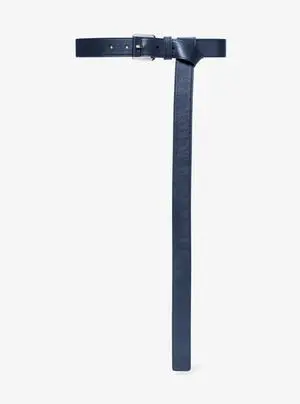 Michael Kors Jodi Leather Belt Blue