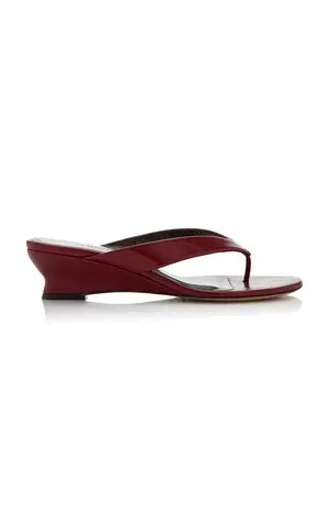 Le Monde Beryl Micro Wedge Leather Thong Sandals