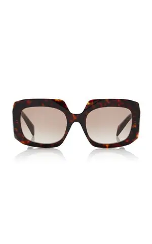 Prada Square-frame Acetate Sunglasses - Brown