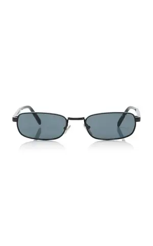 Prada Square-frame Metal Sunglasses - Black