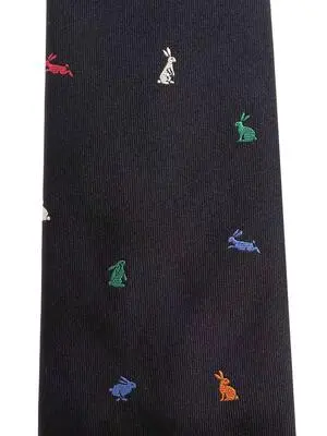 Paul Smith Rabbit Motif Standard Neck Tie