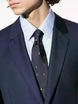 Paul Smith Rabbit Motif Standard Neck Tie
