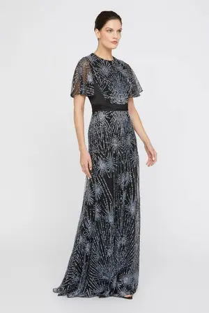 Theia Lavina Beaded Gown