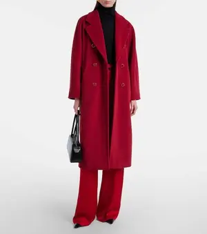 Max Mara 101801 Icon Wool And Cashmere Coat - Red