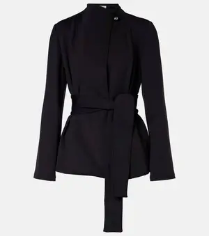 Max Mara Belted Jersey Blazer