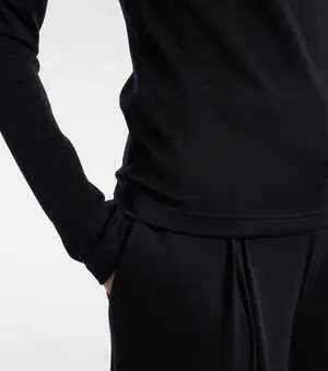 Max Mara Orafo Off-shoulder Virgin Wool Top - Black