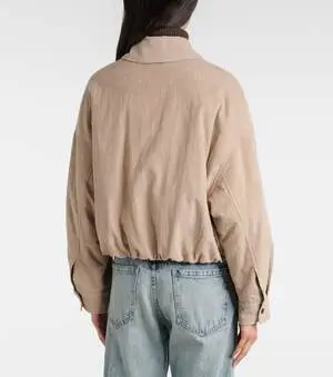 Brunello Cucinelli Corduroy Zip-up Jacket - Beige
