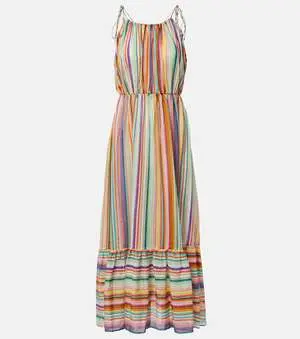 Missoni Zigzag Cotton And Silk Maxi Dress - Multicoloured