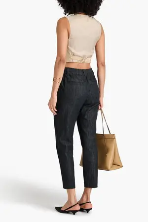 Brunello Cucinelli High-rise Tapered Jeans