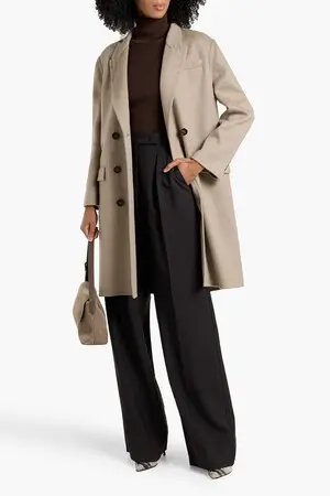 Brunello Cucinelli Double-breasted Cashmere-felt Coat