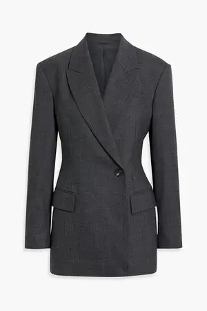 Brunello Cucinelli Double-breasted Wool-blend Blazer