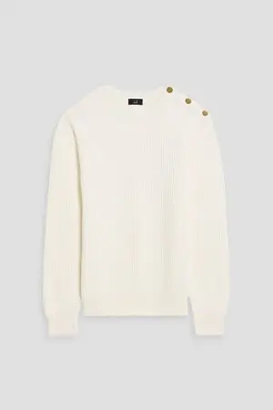 Dunhill Ribbed Cotton Sweater - White