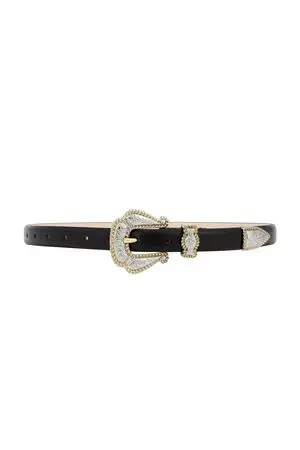 DEHANCHE The Santo Belt Black & Mixed Metal