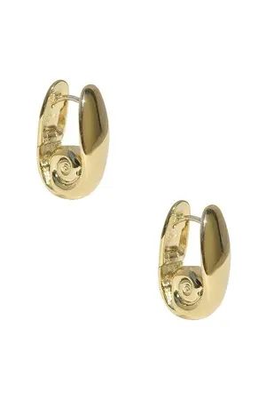 LEIGH MILLER Lucia Hoop Earrings - Brass