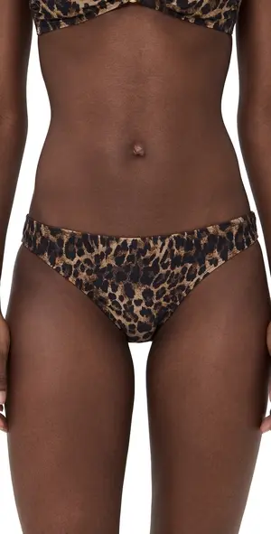 NILI LOTAN Bikini Bottom - Vintage Leopard Print
